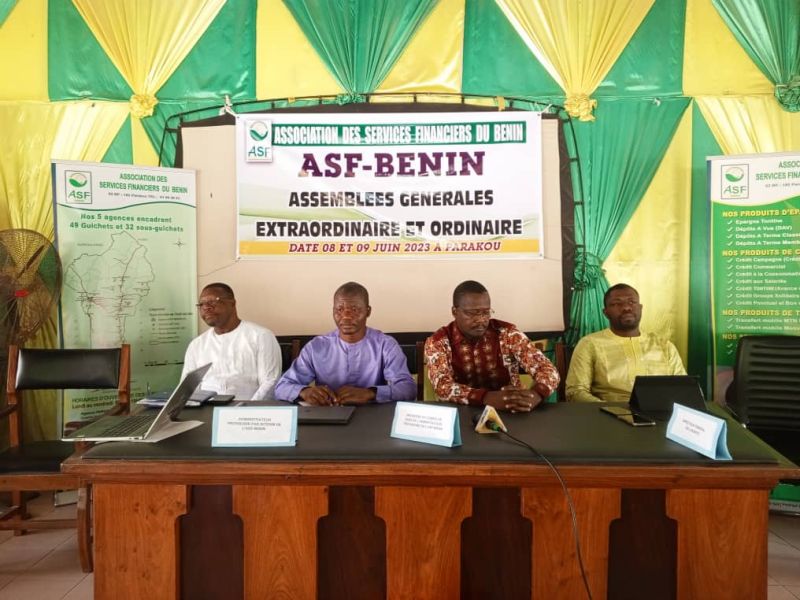 DEVELOPPEMENT DES INSTITUTIONS FINANCIERES : L’Asf-Bénin pose les ...